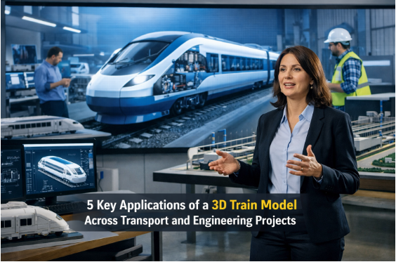 5 Key Applications of a 3D Train Model Across Transport and Engineering ...